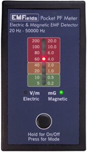 pf5 pocket power frequency meter (elf & vlf) for home use: measures electric and magnetic fields (gauss meter)