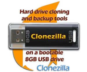 clonezilla on 8gb usb drive - system backup and cloning solution