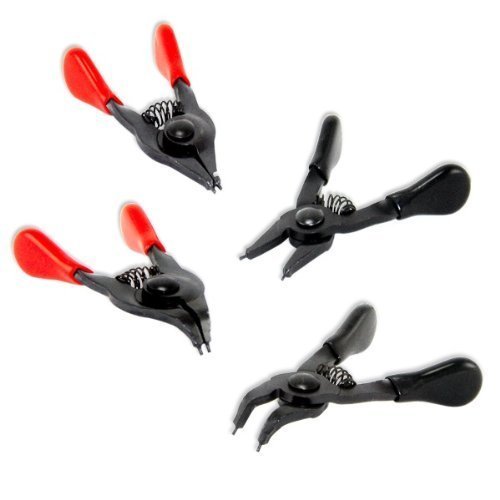 4 Piece Mini Snap Ring Pliers Set by Vector