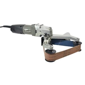 hardin hpg-331-k variable speed 700-3000rpm pipe polisher 800w includes 36, 60, 120, 180 & 240 grit aluminum oxide sanding belts