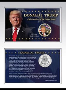 2016 various mint marks trump coin card .50 seller au-50