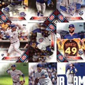 2016 Topps Update Chicago Cubs Baseball Card Team Set - 19 Card Set - Includes Kris Bryant, Anthony Rizzo, Kyle Schwarber, Willson Contreras, Ben Zobrist, and more!