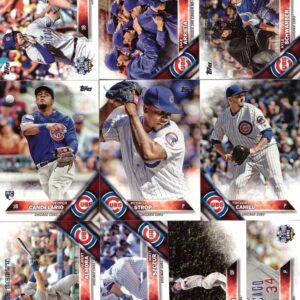 2016 Topps Update Chicago Cubs Baseball Card Team Set - 19 Card Set - Includes Kris Bryant, Anthony Rizzo, Kyle Schwarber, Willson Contreras, Ben Zobrist, and more!