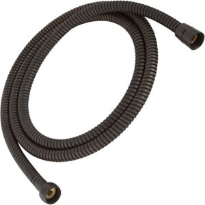 universal 60 inch flexible shower hose - extra long, stainless steel, double-buckle for handheld showerhead - oil-rubbed bronze