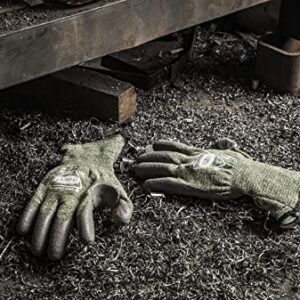 IRONCAT 6100 Metal Tamer TIG Welding Gloves - [1 Pair] Medium, Material Used>, Fire Resistant Silicone Coated Palm Knit. Welder Safety Wear