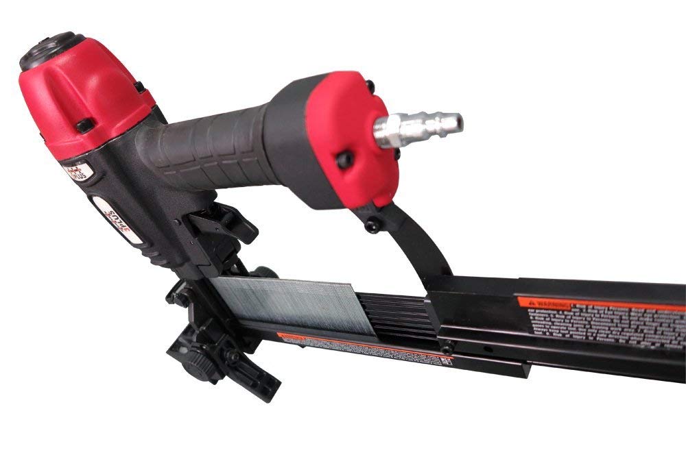 3PLUS HFS509040SP 4-in-1 Pneumatic 18 Gauge Flooring Stapler/Nailer