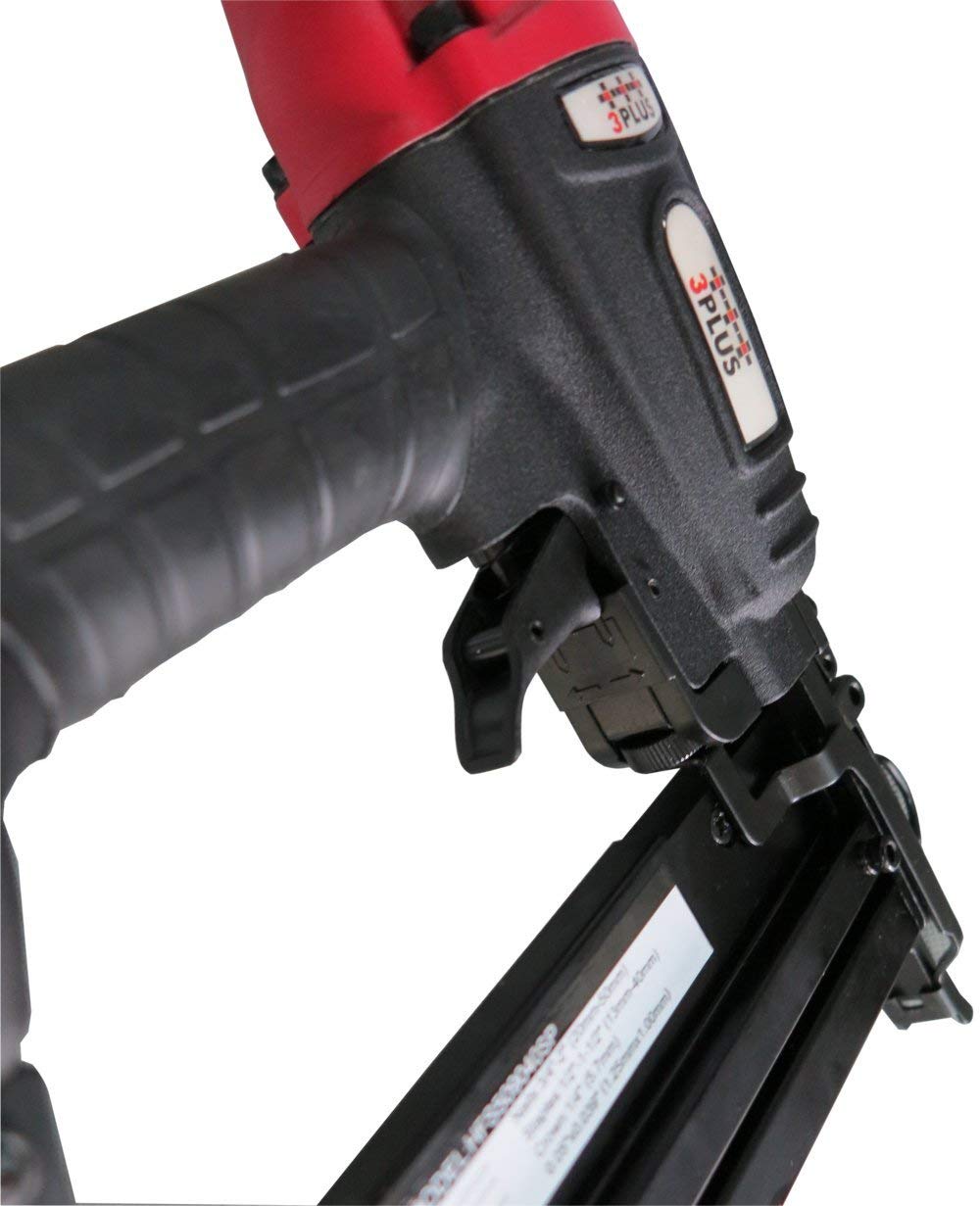 3PLUS HFS509040SP 4-in-1 Pneumatic 18 Gauge Flooring Stapler/Nailer