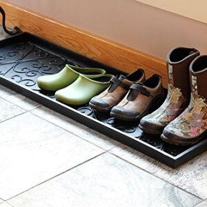 Achla Designs Scrollwork Rubber Boot Tray, Large