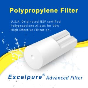 EXCELPURE Whole house Sediment Water Filter 10" x 4.5" (5 micron）Compatible with Culligan RFC-BBSA , WFHD13001B, GXWH35F, GXWH30C, 3M Aqua-Pure AP817,Whirlpool WHKF-GD25BB (2 PACK)