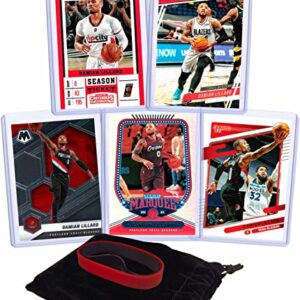 Damian Lillard (5) Assorted Basketball Cards Bundle - Portland Trailblazers Trading Cards - # 2