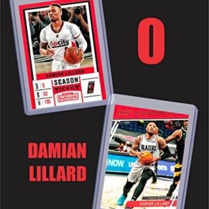 Damian Lillard (5) Assorted Basketball Cards Bundle - Portland Trailblazers Trading Cards - # 2