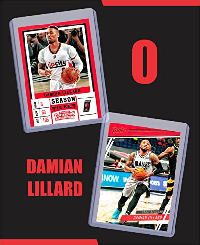 Damian Lillard (5) Assorted Basketball Cards Bundle - Portland Trailblazers Trading Cards - # 2