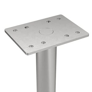 Richelieu Hardware 64217150170 5 15/16 in (150 mm) Round Furniture Leg with Levelling Glide, Stainless Steel