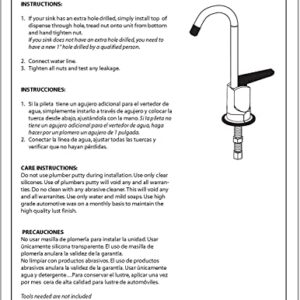 Westbrass D203-NL-62 6" Touch-Flo Style Pure Cold Water Dispenser Faucet, Matte Black