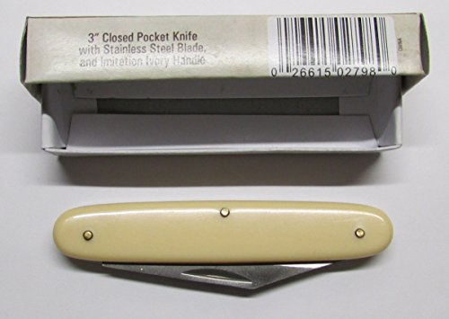 Frost Cutlery 15-021IV Novelty Ivory Folding Pocket Knife