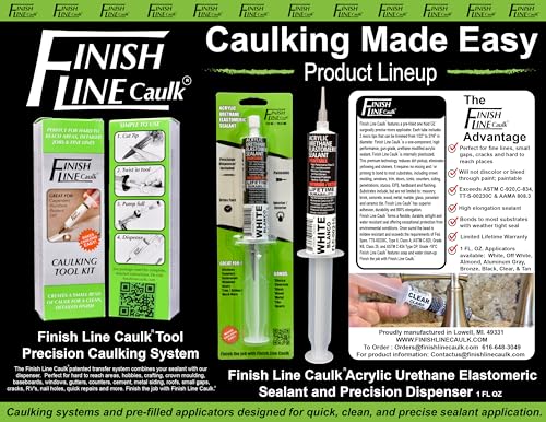 Finish Line Caulk Tool Precision Caulking System Starter Set