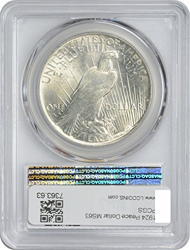 1924-P Peace Dollar MS63 PCGS