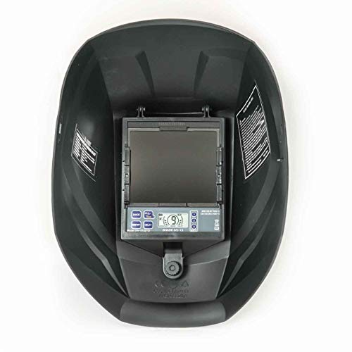 Weldcote Metals Ultraview Plus True Color Digital Auto Darkening Welding Helmet Shade 9-13, Black