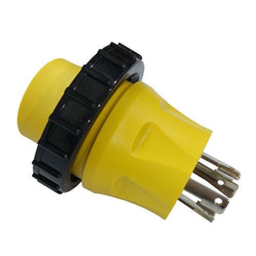 Parkworld 885316 Adapter Generator 30A L14-30P Male to RV Shore Power 30A L5-30R Female with Locking Ring