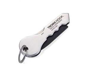 troika silver tone box opener keyring