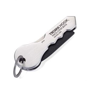 TROIKA Silver Tone Box Opener Keyring