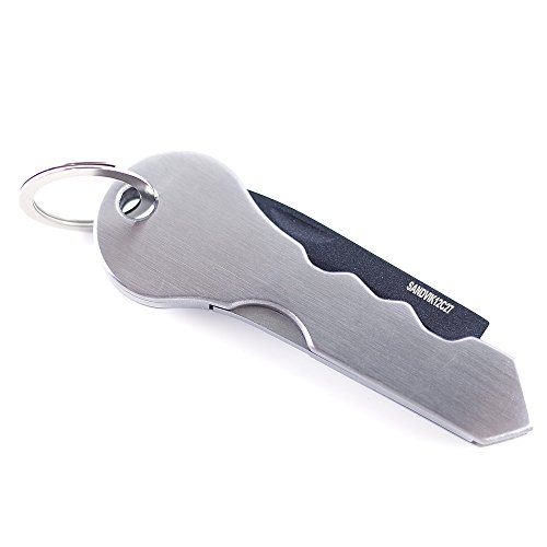 TROIKA Silver Tone Box Opener Keyring