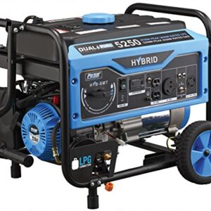 Pulsar 5,250W Dual Fuel Portable Generator with Switch and Go Technology, PG5250B