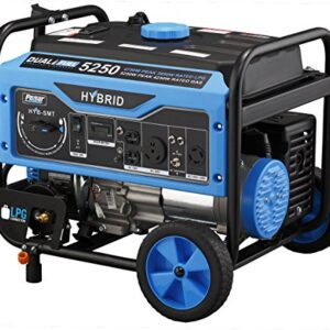 Pulsar 5,250W Dual Fuel Portable Generator with Switch and Go Technology, PG5250B