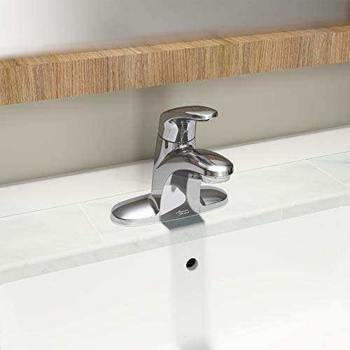 American Standard 7075000.002 Colony Pro Single-Handle Bathroom Faucet with Metal Drain, 1.2 GPM, Polished Chrome