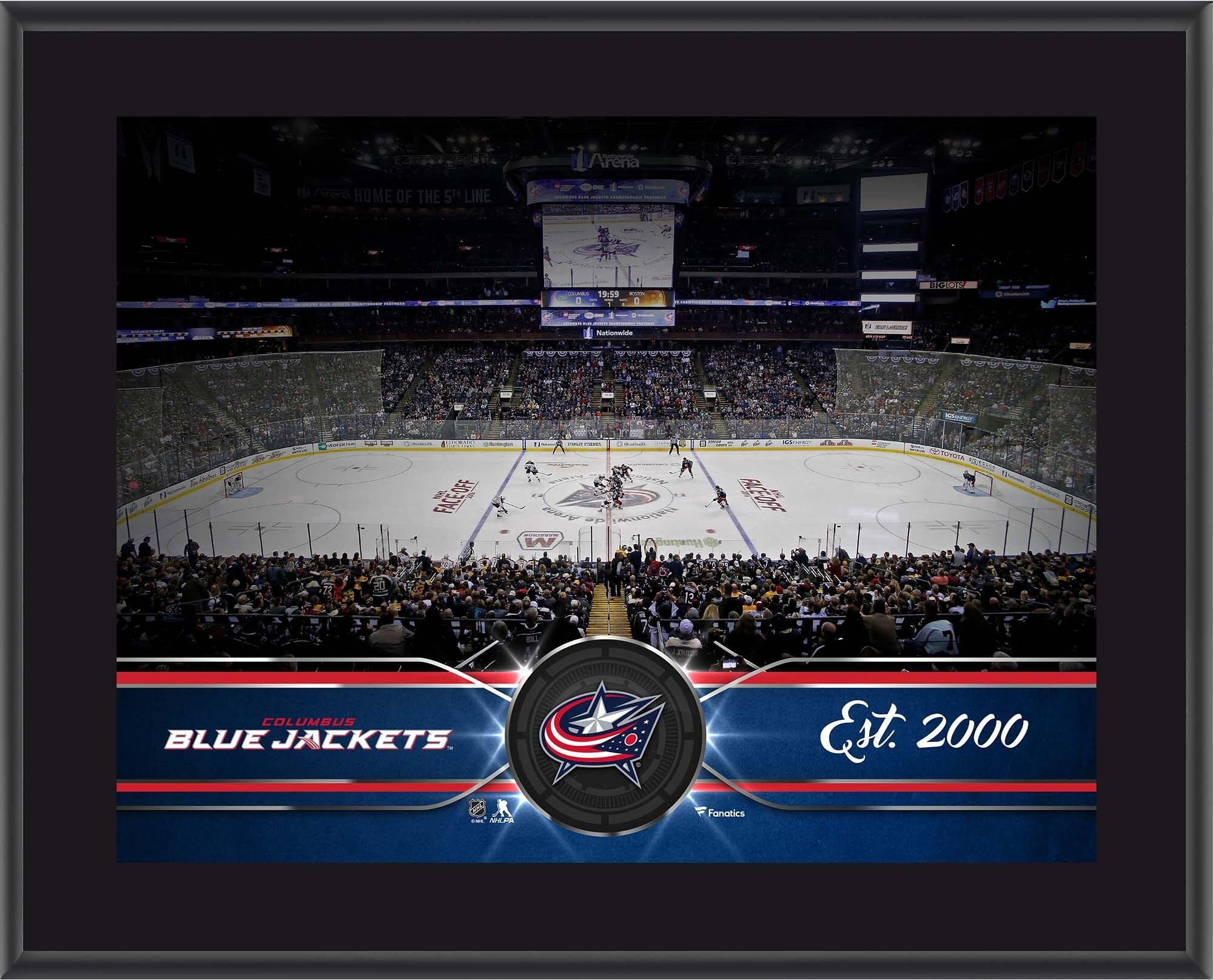 Columbus Blue Jackets 10" x 13" Sublimated Team Stadium Plaque - NHL Team Plaques and Collages