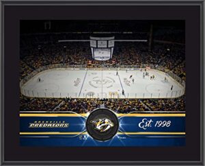 nashville predators 10" x 13" sublimated team stadium plaque - nhl team plaques and collages