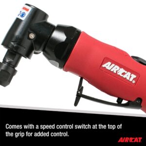 AIRCAT Pneumatic Tools 6280 .75 HP Angle Die Grinder with Spindle Lock 18,000 RPM