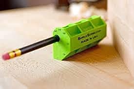 Simple Scribe Scribing Tool for Woodworking, Carpentry Tool Ideal for Cabinets, Countertops, Flooring, and Paneling, Multipurpose Pencil Scribe Tool for Marking (Green)