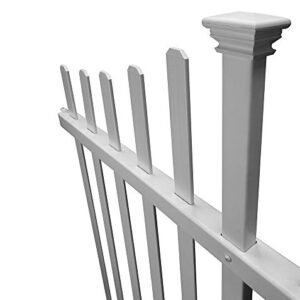 Zippity Outdoor Products ZP19018 (2 Panel) Vinyl Picket Kit, Manchester Fence, White