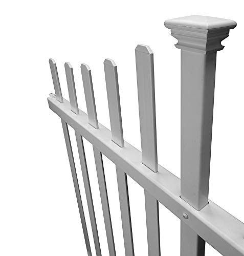 Zippity Outdoor Products ZP19018 (2 Panel) Vinyl Picket Kit, Manchester Fence, White