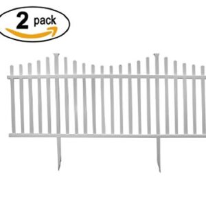 Zippity Outdoor Products ZP19018 (2 Panel) Vinyl Picket Kit, Manchester Fence, White