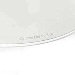 HPC Fire Round Fire Pit Glass Wind Guard (WG30-RD), 30-Inch