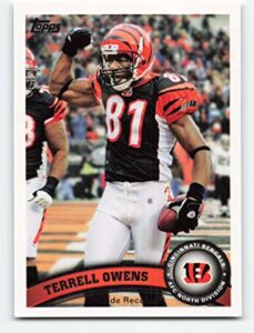 football nfl 2011 topps #272 terrell owens bengals