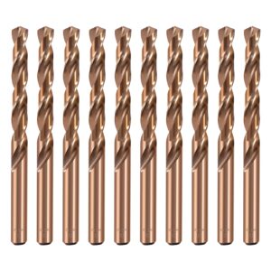 hss cobalt drill bit set 7/64 inch 10pcs m35 co twist jobber length steel metal drill bits