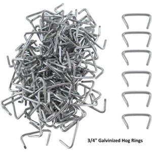 Hog Ring Pliers & 150 Galvanized Hog Rings, Professional Upholstery Installation Kit