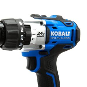 Kobalt 1/2-in 24-Volt Max-Volt Lithium Ion (Li-ion) Variable Speed Brushless Cordless Hammer Drill Bare Tool Only (Tool Only, Model #kdd524b-03)