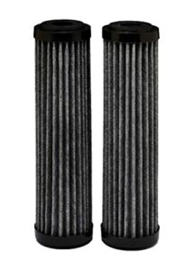 ecopure epw2f premium fact universal whole home filter (2 pack), dark gray/black