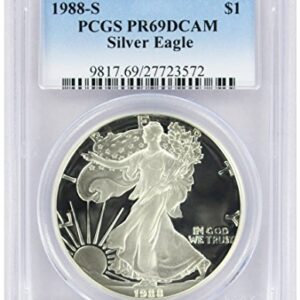 1988-S $1 American Silver Eagle PR69DCAM PCGS