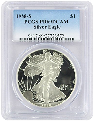 1988-S $1 American Silver Eagle PR69DCAM PCGS