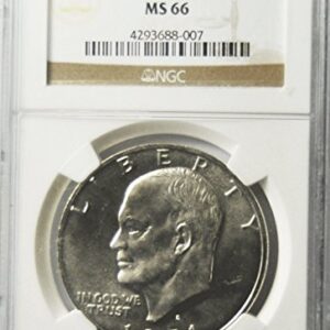 1971 S Eisenhower Silver Dollar $1 NGC MS66