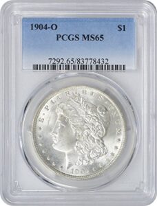 1904-o morgan dollar, ms65, pcgs