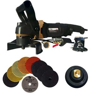 stadea swp102k stone polisher granite polishing kit - wet variable speed grinder granite wet polishing