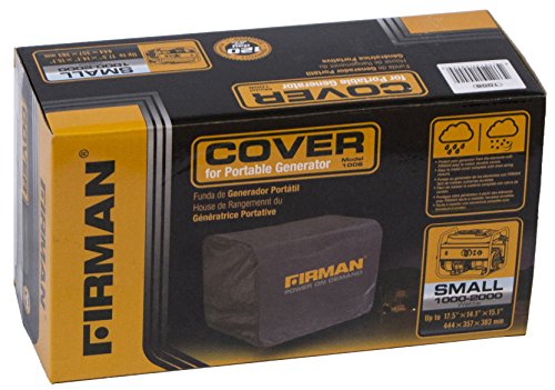 FIRMAN 1006 Small Generator Cover, Fits 1000-1500-Watt Generators - Quantity 1,Black