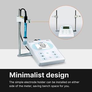 Apera Instruments, LLC-AI501 PH700 Benchtop Lab pH Meter, 0.01 pH Accuracy, 1-3 Points Auto Calibration, 3-in-1 pH/Temp. Electrode