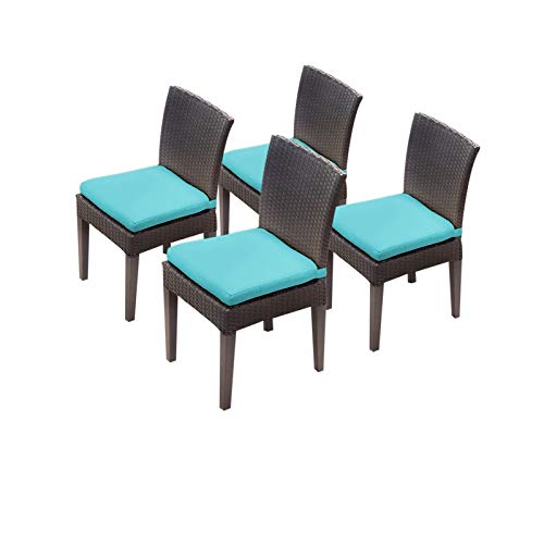 TKC Napa Wicker Patio Dining Chairs in Aruba (Set of 4)